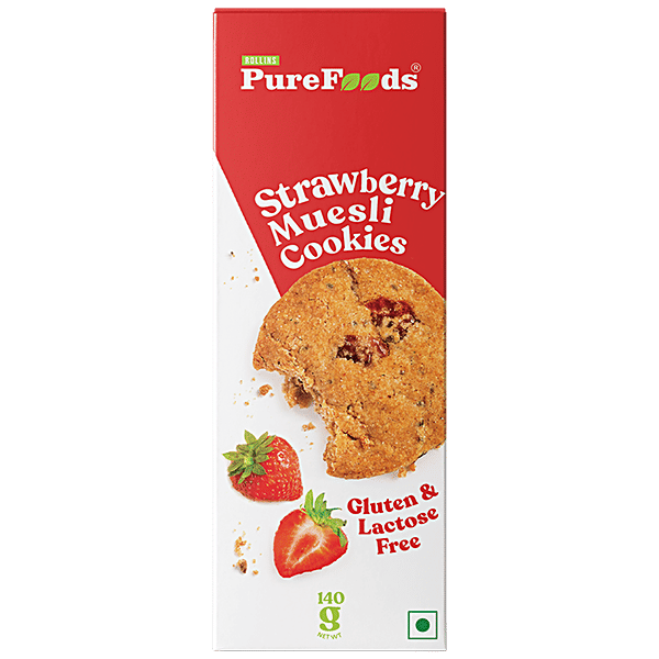 Buy PureFoods Strawberry Muesli Cookies - Gluten-free Online at Best ...