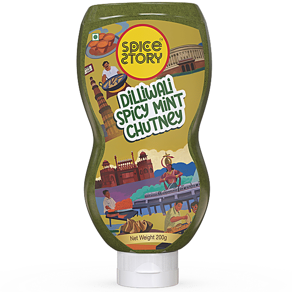 Buy Spice Story Dilliwali Spicy Mint Chutney - Tangy Online at Best ...