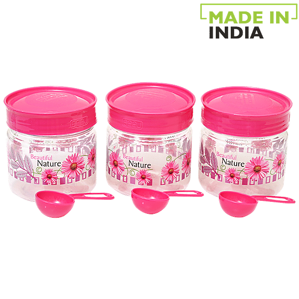 Buy Saaj Maxx Pet Plastic Premium Container - Pink Online at Best Price ...