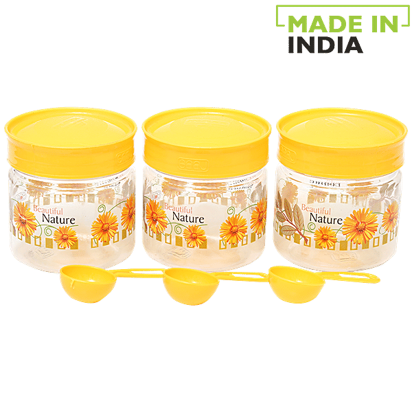 Buy Saaj Maxx Pet Plastic Premium Container - Yellow Online at Best ...