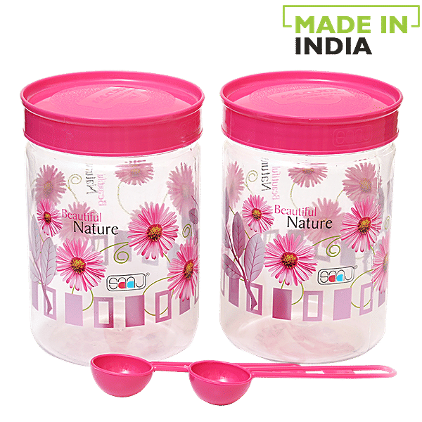 Buy Saaj Maxx Pet Plastic Premium Container - Pink Online at Best Price ...