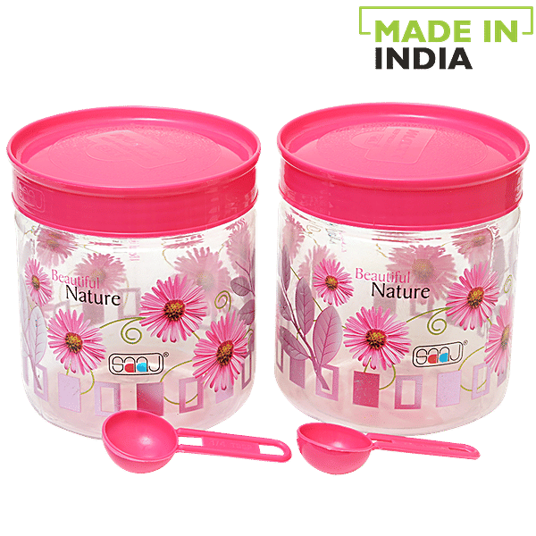 Buy Saaj Maxx Pet Plastic Premium Container - Pink Online at Best Price ...