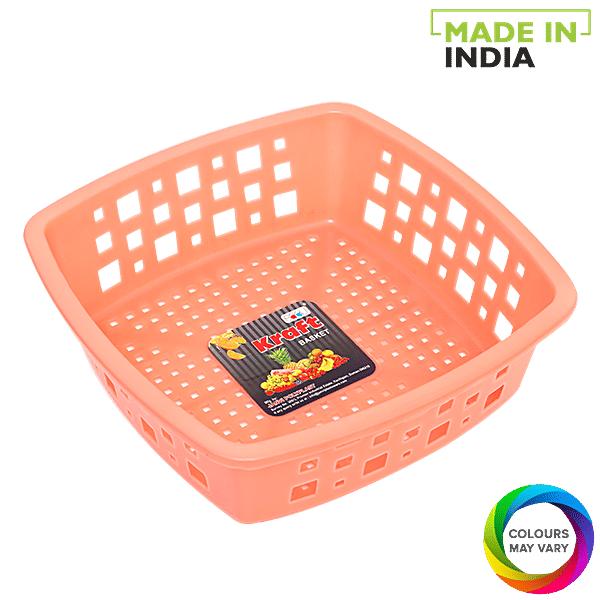 Buy Swastik Krafty Premium Multipurpose Plastic Basket - Small ...