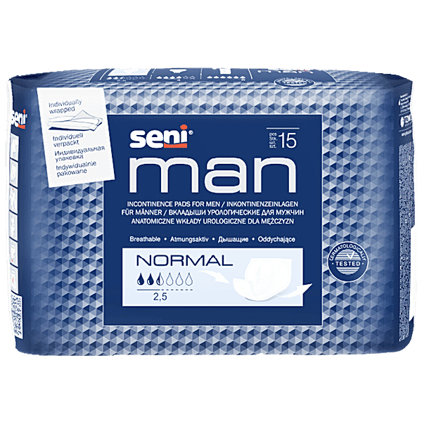 Buy Seni Incontinence Pads - Man Normal Online at Best Price of Rs 400 ...