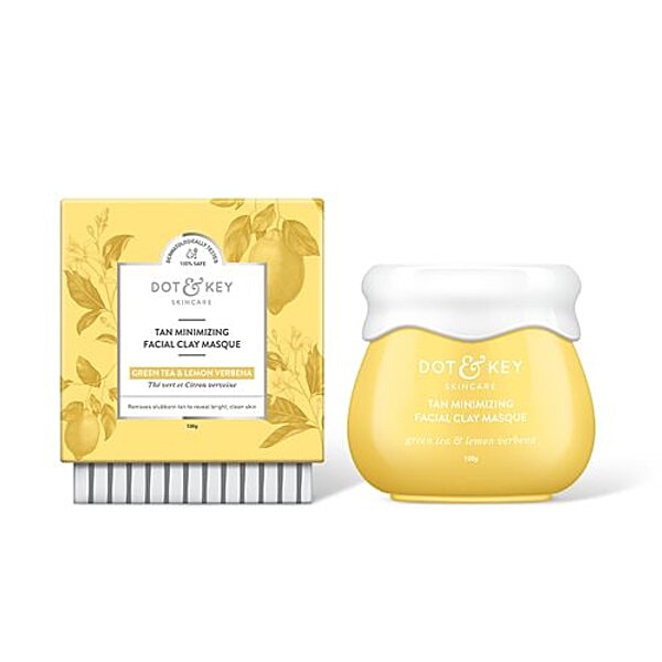 Buy Dot & Key Tan Minimizing Facial Clay Masque - Green Tea & Lemon ...