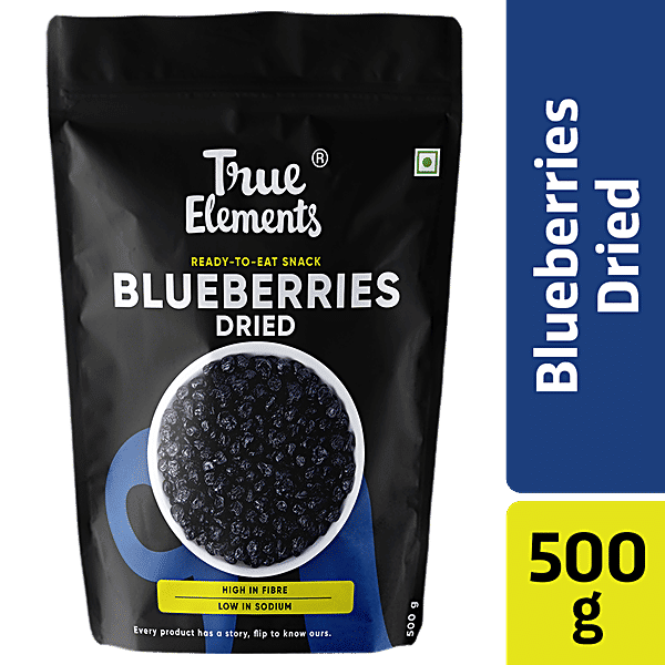 Buy True Elements Dried Blueberries Blueberry - Healthy Snack, Ready to ...