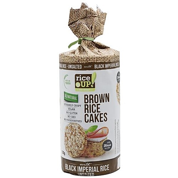 Buy Riceup Brown Rice Cakes - Black Unsalted, Vegan Online at Best ...