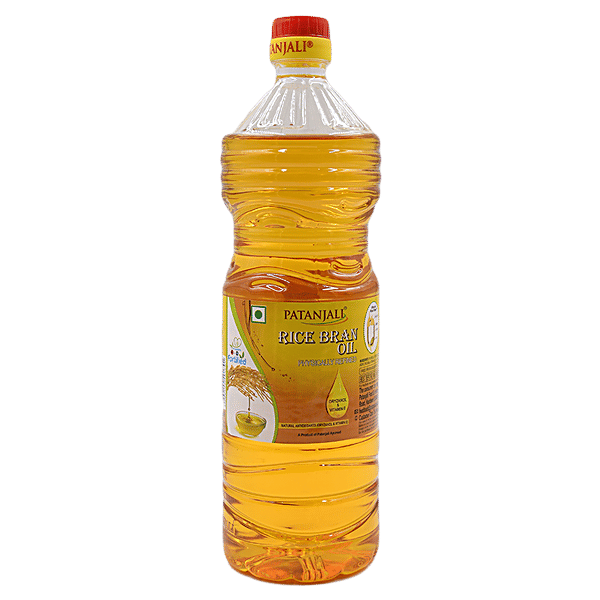Buy Patanjali Physically Refined Rice Bran Oil - Fortified with Oryzanol & Vitamin E Online at ...