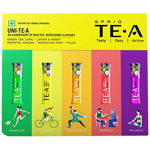 Buy Sprig Tea Uni Tea Assorted Green Tea Pack - Boosts Immunity, Refreshing Flavours Online at ...