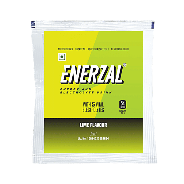 Buy Enerzal Energy Drink Powder - Lime Flavour Online at Best Price of ...