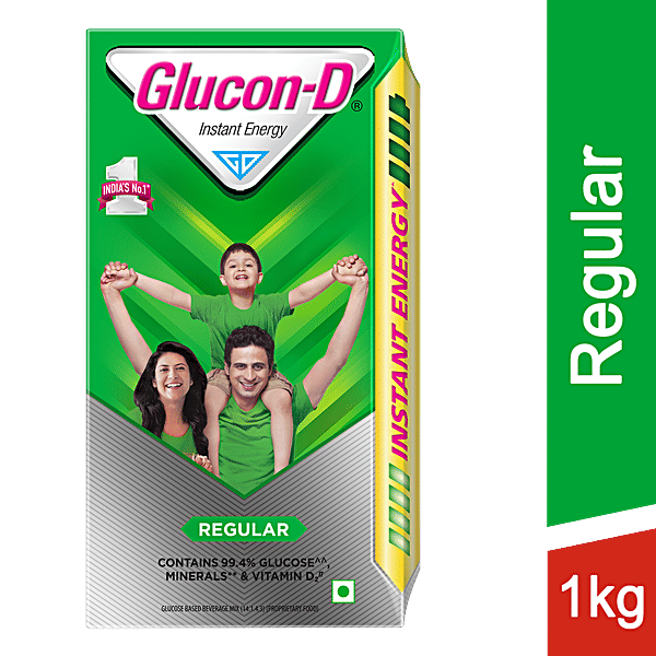 Buy Glucon-D Instant Energy Glucose Powder - Regular Online at Best ...