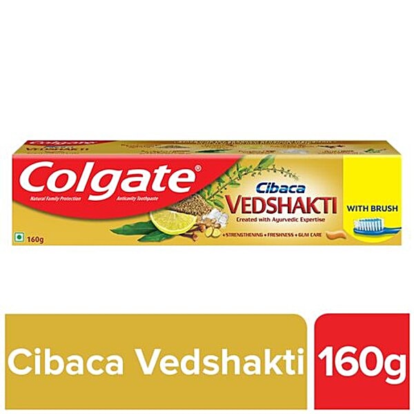 Buy Colgate Cibaca Vedshakti Toothpaste With Toothbrush Online at Best ...