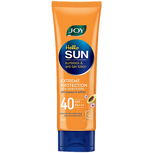 Buy Joy Hello Sun SunBlock & Anti-Tan Lotion SPF40 Online at Best Price ...