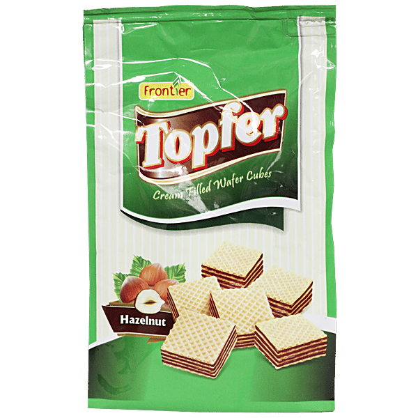 Buy Frontier Topfer Cream Filled Wafer Cubes Hazelnut Online at Best ...