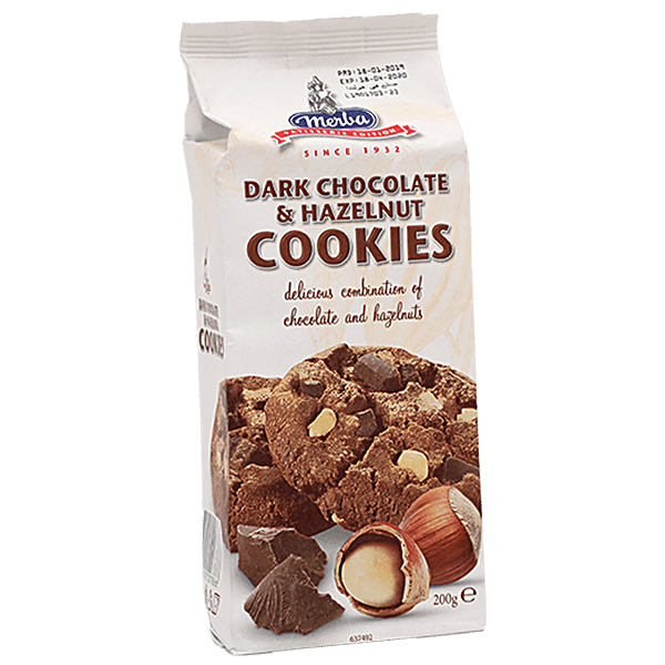 Buy Merba Cookies - Dark Chocolate & Hazelnut, Delicious Combination ...