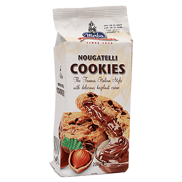 Buy Merba Cookies - Nougatelli with Hazelnut Cream, Delicious, The ...