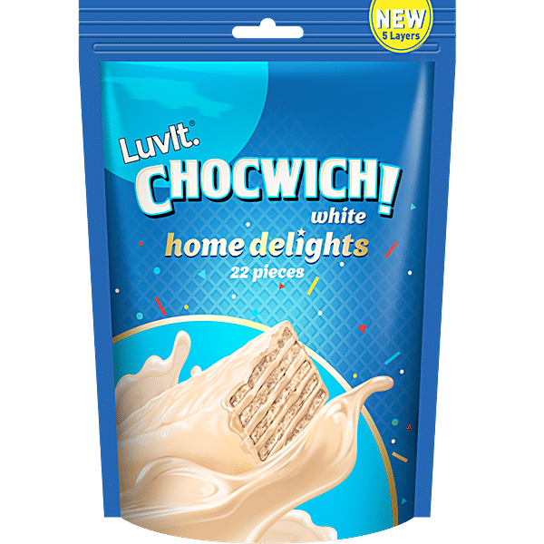 Buy LuvIt Chocwich White Home Delights Chocolate Online at Best Price ...