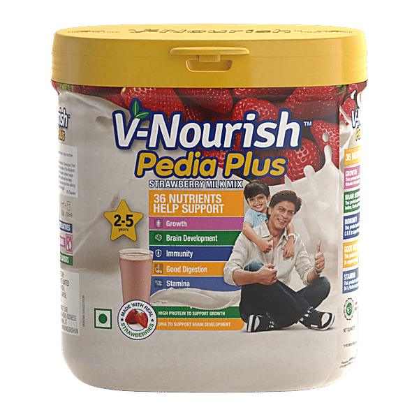 Buy V-Nourish Pedia Plus Milk Mix - With Nutrients, For Immunity ...