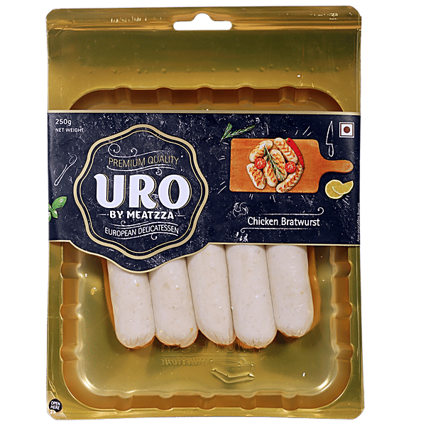 Buy Uro By Meatzza Chicken Bratwurst Online at Best Price of Rs 225 ...