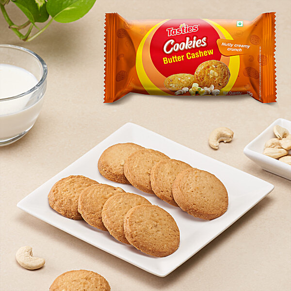 Buy Tasties Butter Cashew Cookies Online at Best Price of Rs 26 - bigbasket