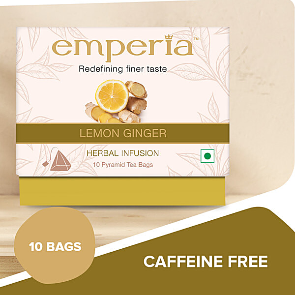 Buy emperia Lemon Ginger Herbal Infusion Tea Online at Best Price of Rs ...
