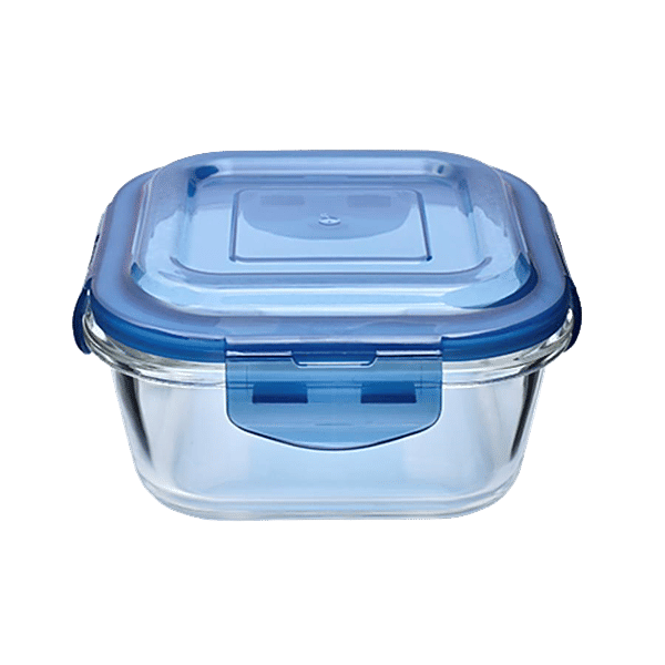 Buy bb home Food Container with Dark Blue Lid - Transparent ...