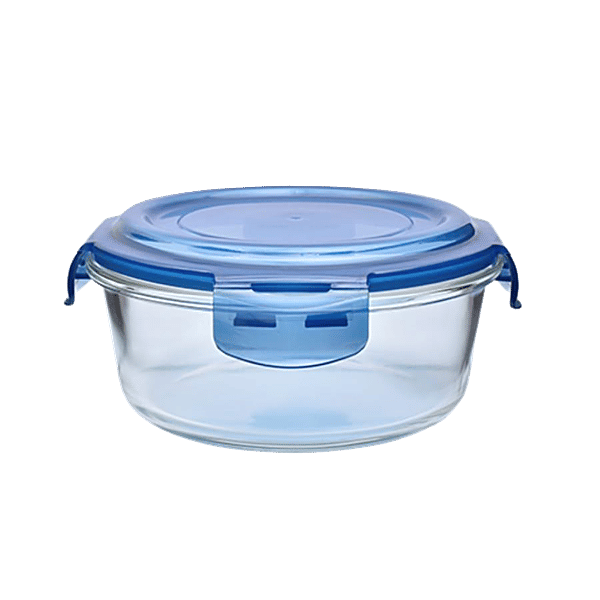 Buy bb home Food Container with Dark Blue Lid - Transparent ...