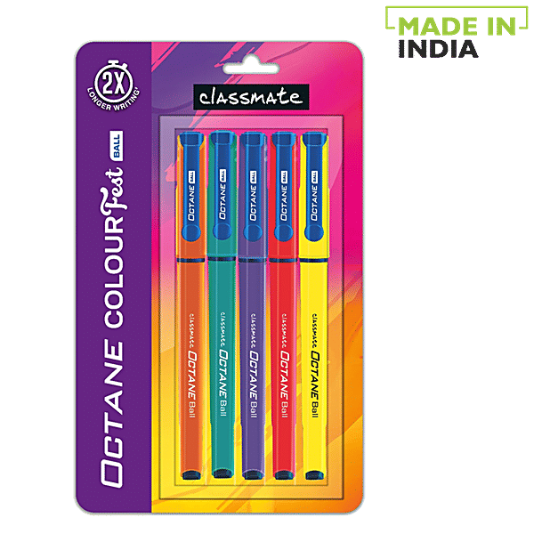 Buy Classmate Octane Colour Fest Blue Ball Pen Online at Best Price of ...