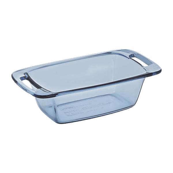 Buy Pyrex Borosilicate Glass Baking Loaf Dish - Atlantic Blue Online at ...