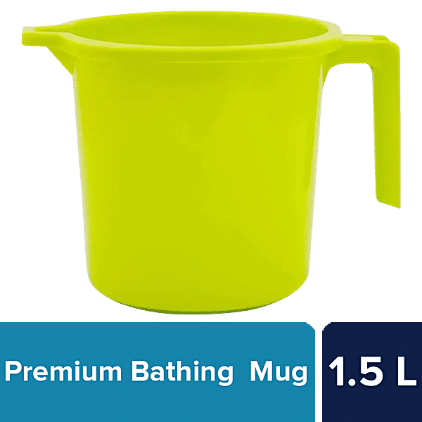 Buy bb home Premium Plastic Bathing Mug - Sturdy & Durable, Green ...