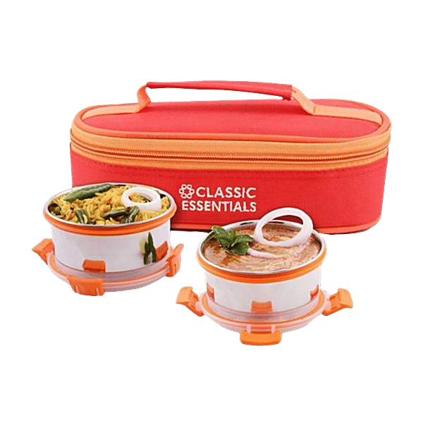 Buy Classic Essentials Stainless Steel Lunch/Tiffin Box - With Bag ...