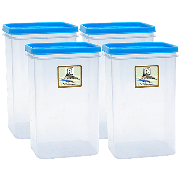 Buy Laplast Storewell Airtight Container - With Blue Lid, Transparent ...