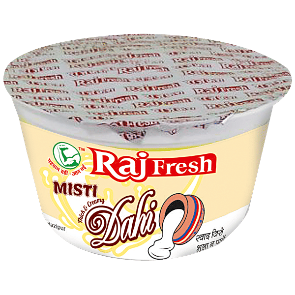 Buy Raj Fresh Misti Dahi - Made from Pasteurized Toned Milk Online at Best Price of Rs null ...