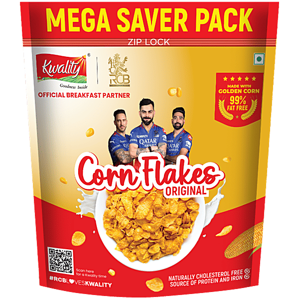 Buy Kwality Corn Flakes Original - Breakfast Cereals, Source Of Protein ...