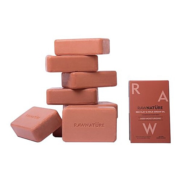 Buy RawNature Red Clay & Wild Argan Oil Handmade Soap Bar Online at ...