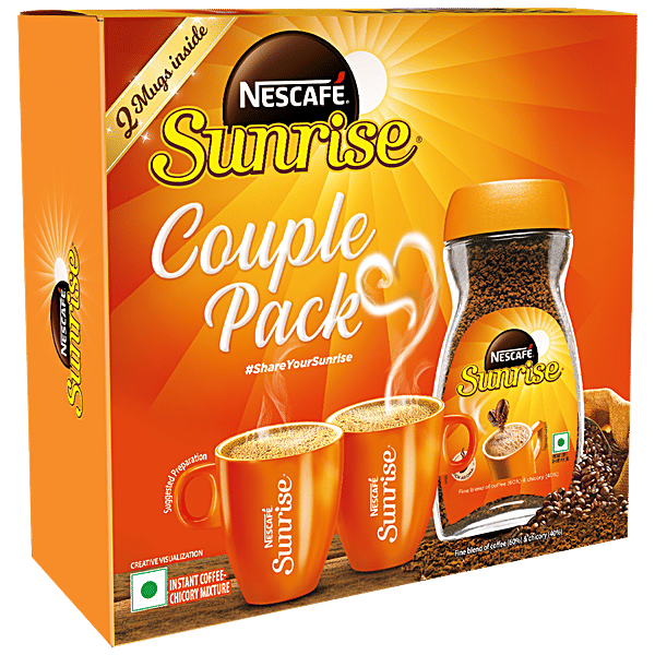 Buy Nescafe Sunrise Instant Coffee Powder, Rich Aroma, Chicory Mix ...