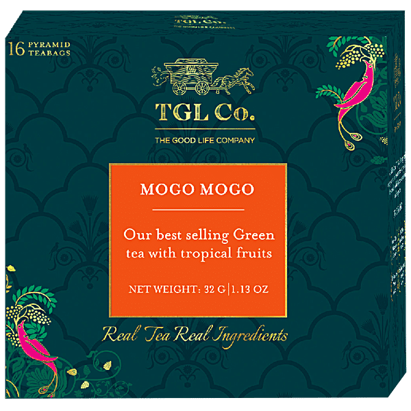 Buy TGL Co. Mogo Mogo Green Tea Bags Make Brew Iced Tea or Hot Tea ...