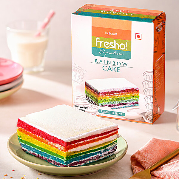 Buy fresho! Signature Rainbow Cake Online at Best Price of Rs 425 ...