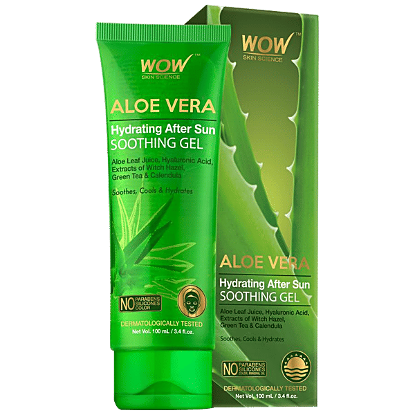 Buy Wow Skin Science Hydrating After Sun Soothing Gel Aloe Leaf Juice
