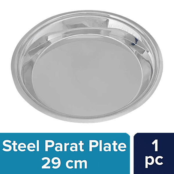 Buy bb home Atta/Maida/Dough Parat Plate - No.13, Stainless Steel ...