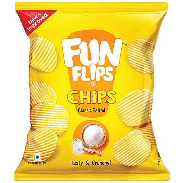 Buy Fun Flips Potato Chips - Classic Salted Online at Best Price of Rs ...