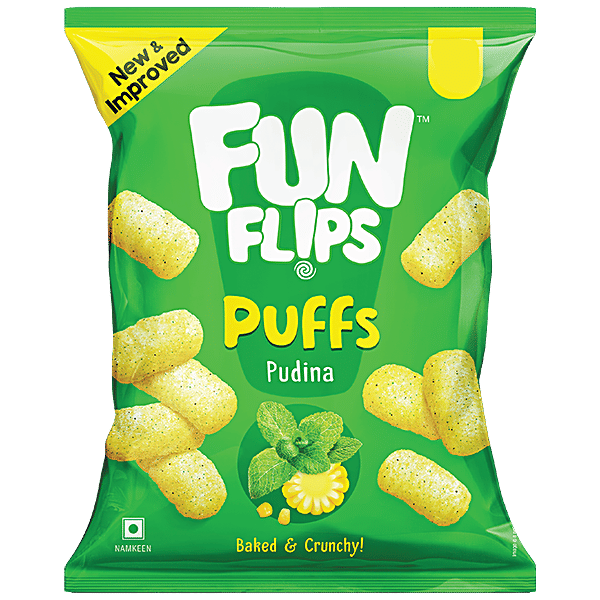 Buy Fun Flips Puffs - Pudina, Baked Online at Best Price of Rs 5 ...