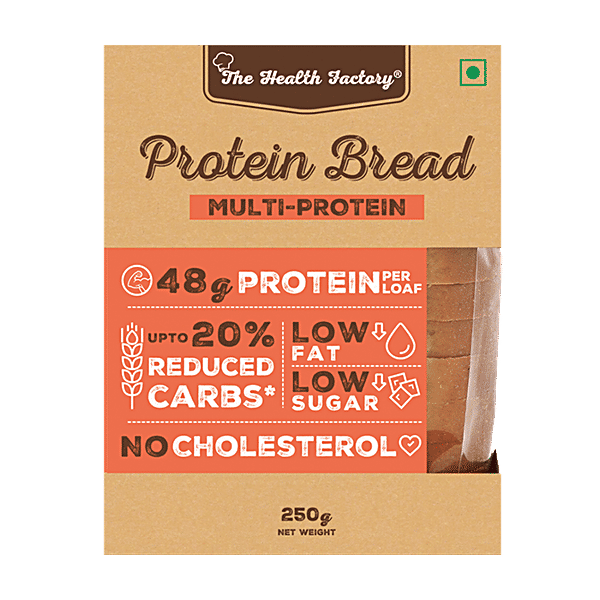 Buy The Health Factory Protein Bread - Multi Protein, Low-Carb & Low ...