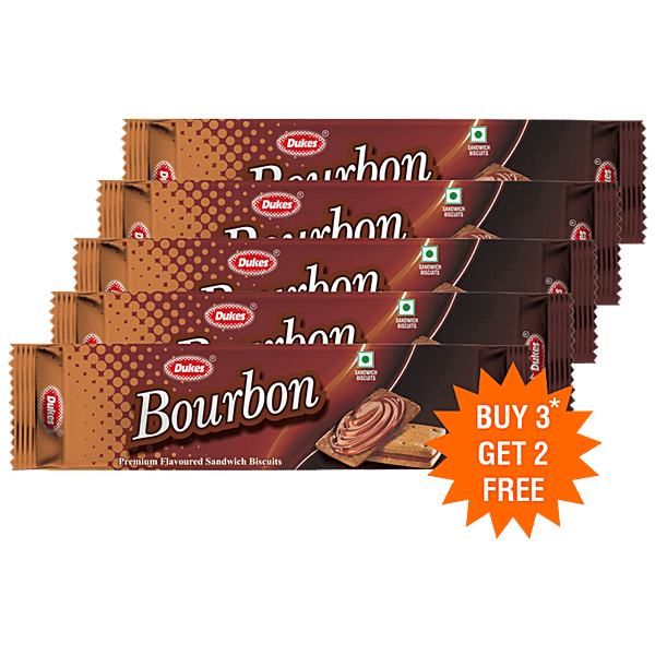 Buy Dukes Bourbon Premium Chocolate Flavoured Sandwich Biscuits - Sweet ...