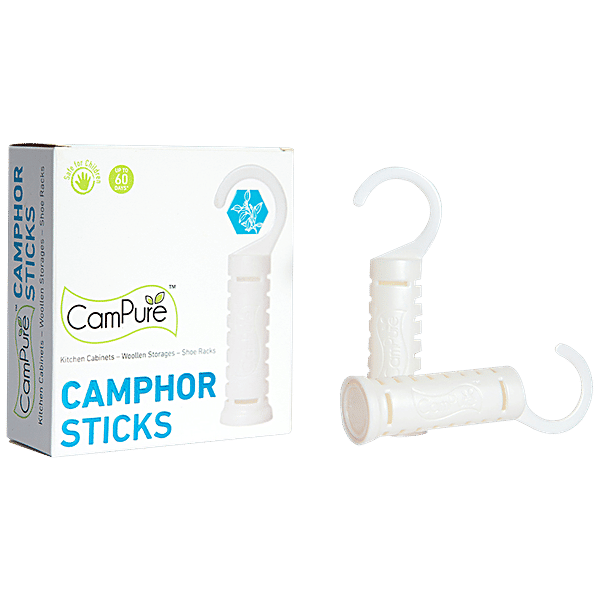 Buy Campure Camphor Sticks - Regular, Repels Insects & Rodents ...