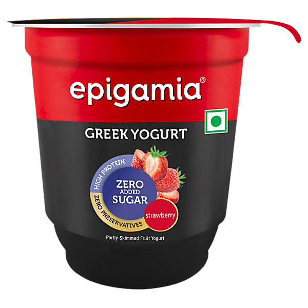 Buy Epigamia Greek Yogurt - Strawberry Online at Best Price of Rs 70 ...