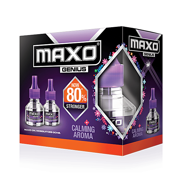 Buy Maxo Genius Mosquito Repellent - 80% Stronger With Calming Aroma ...