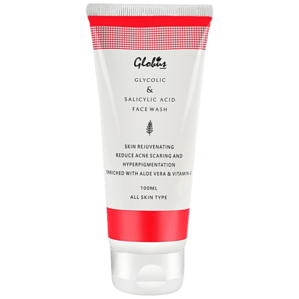 Buy Globus Naturals Anti- Acne Glycolic & Salicylic Acid Face Wash ...