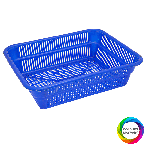 Buy Aaniya Multipurpose Plastic Basket - Large, Assorted Colour Online ...