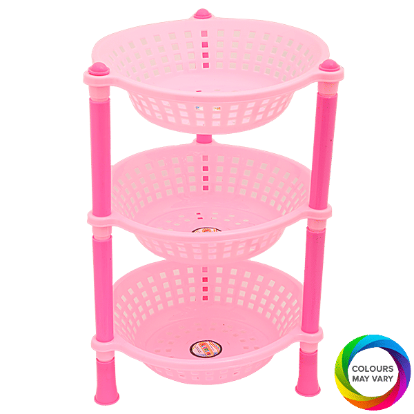 Buy Aaniya Multipurpose Plastic 3 Steps Rack - Assorted Colour Online ...